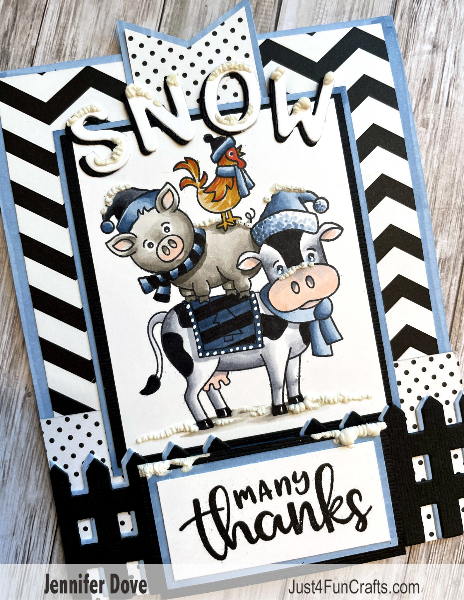 Snow Many Thanks – Just4FunCrafts
