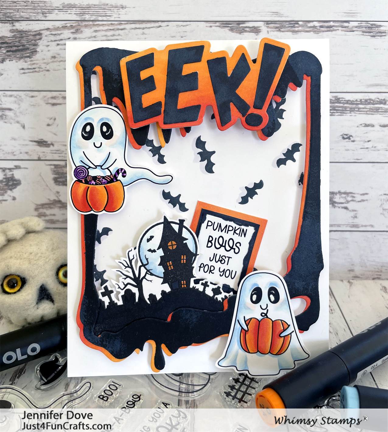 Pumpkin Boos – EXCLUSIVE – Just4FunCrafts